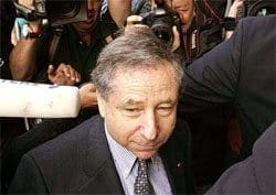 Jean Todt apóia Max Mosley na presidência da FIA