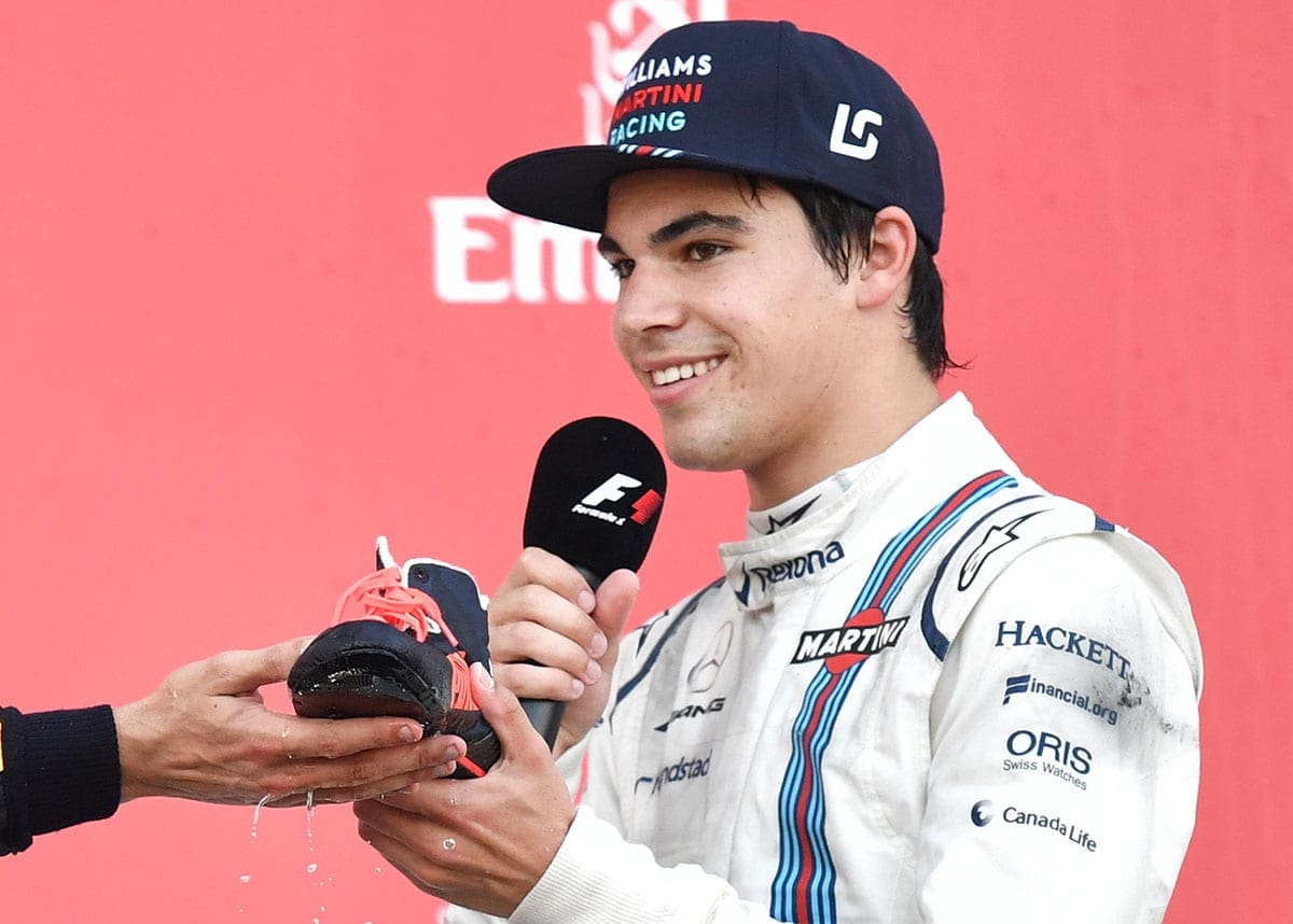 Lance Stroll "na lua" após o primeiro pódio da sua carreira