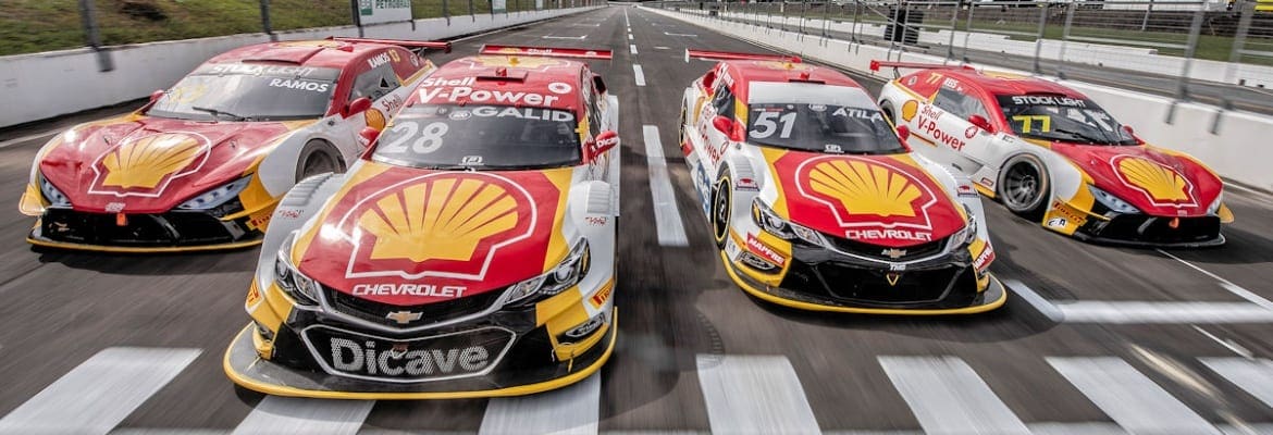 Carros da Shell fazem contato com a pista do Velopark