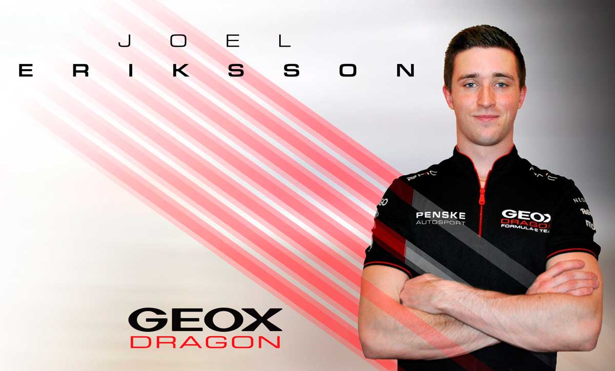GEOX Dragon anuncia Joel Eriksson para o teste de novatos