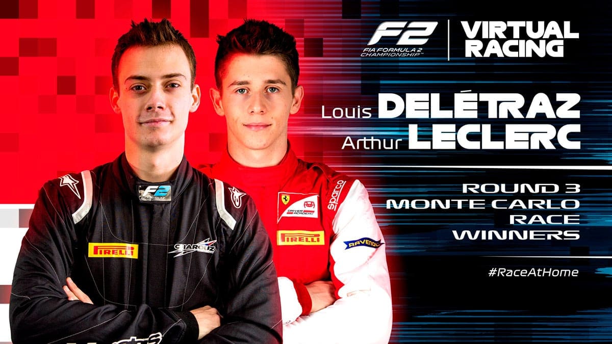 Delétraz e Leclerc vencem na 3ª etapa da F2 Virtual Race