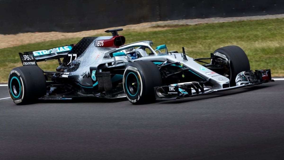 Bottas testa Mercedes W09 em Silverstone