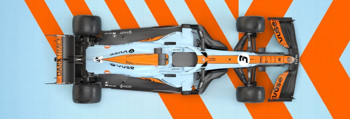 McLaren revela pintura vintage com patrocinadora Gulf para GP de Mônaco da F1