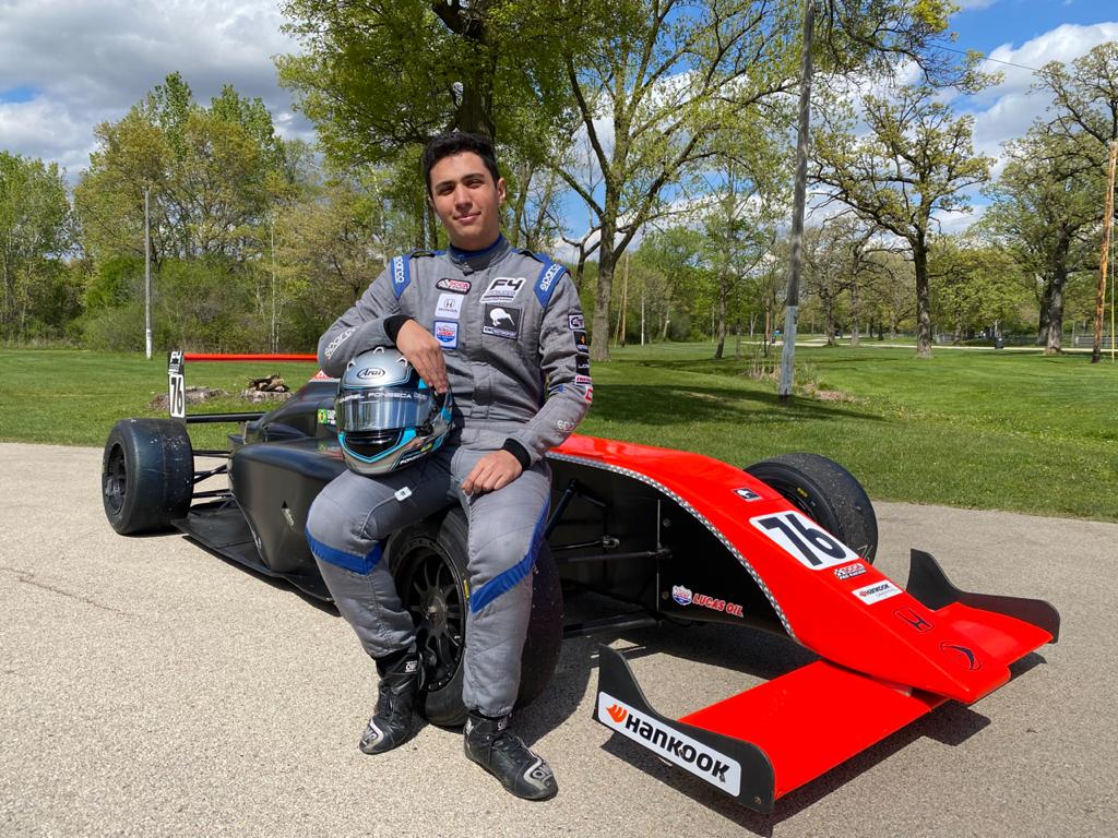 Em Mid-Ohio Gabriel Fonseca conquista P6, seu melhor resultado na F4 US