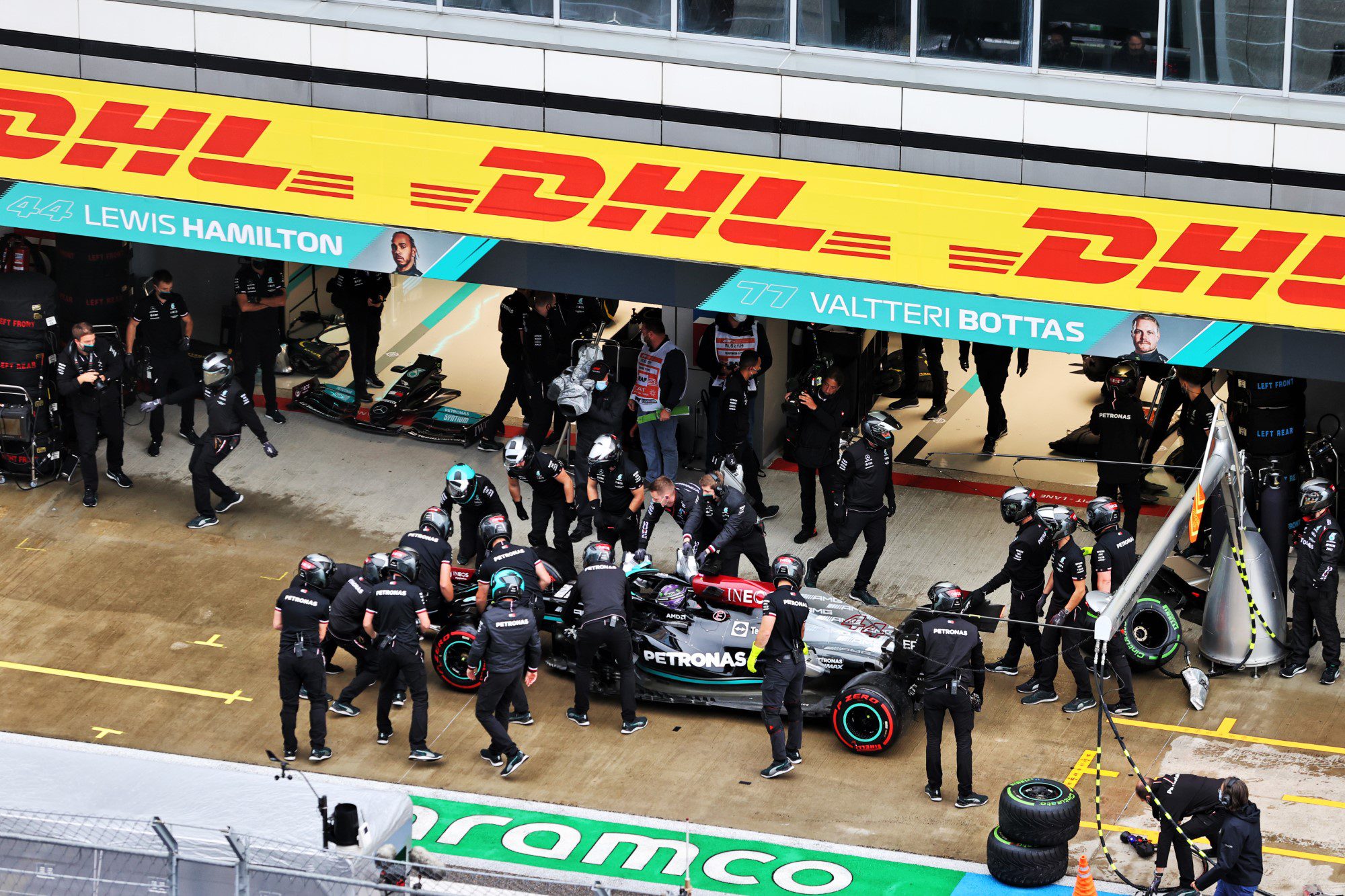 Mercedes fez o pit stop mais rápido no GP da Rússia de F1