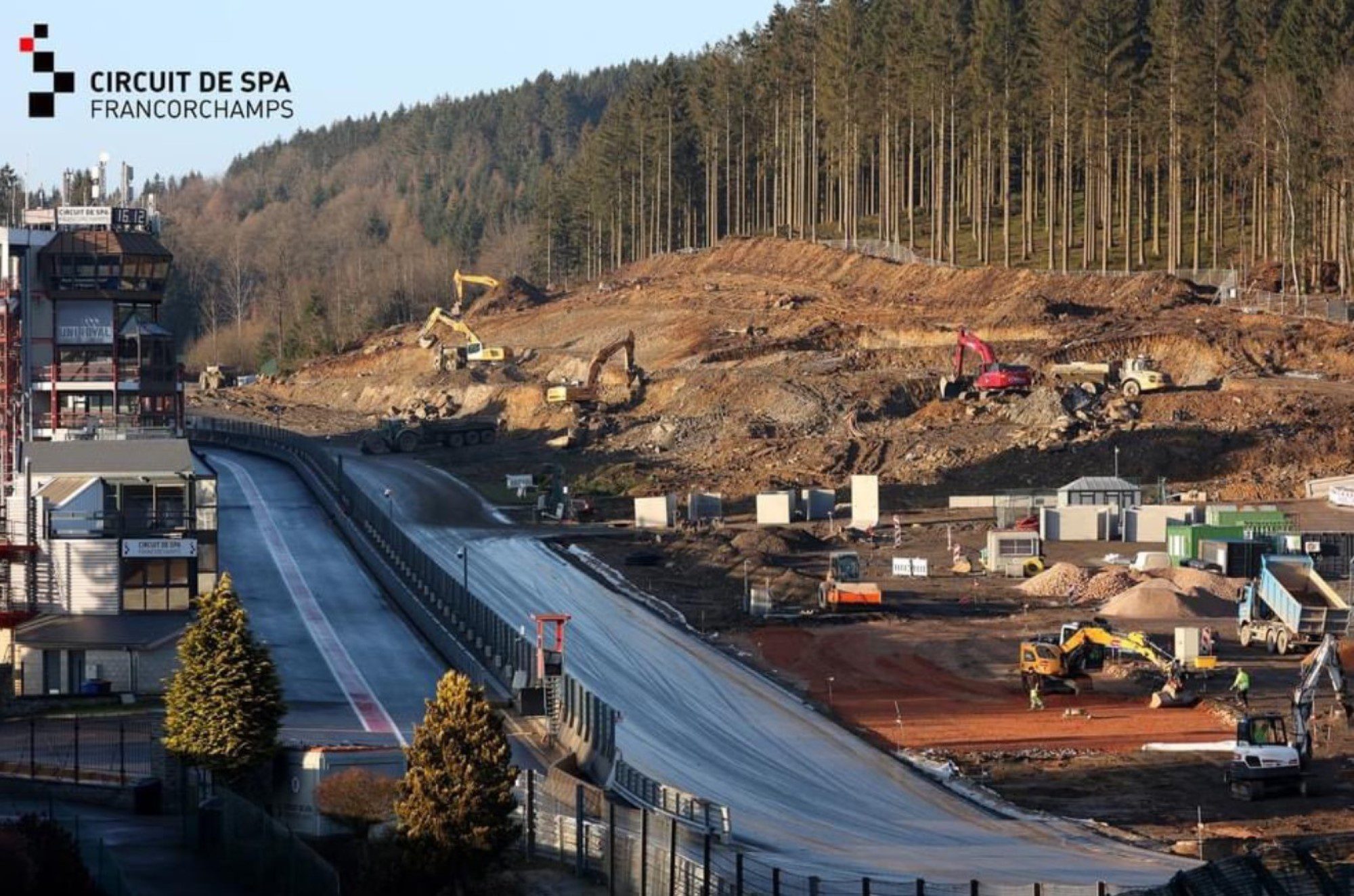 Spa-Francorchamps divulga novas fotos das obras, veja as imagens
