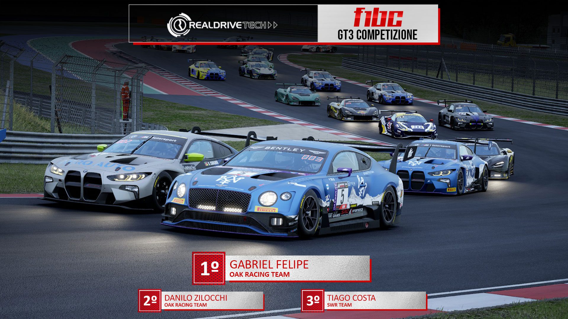 F1BC GT3 Competizione: Gabriel Felipe (Oak Racing Team) vence e quatro ...