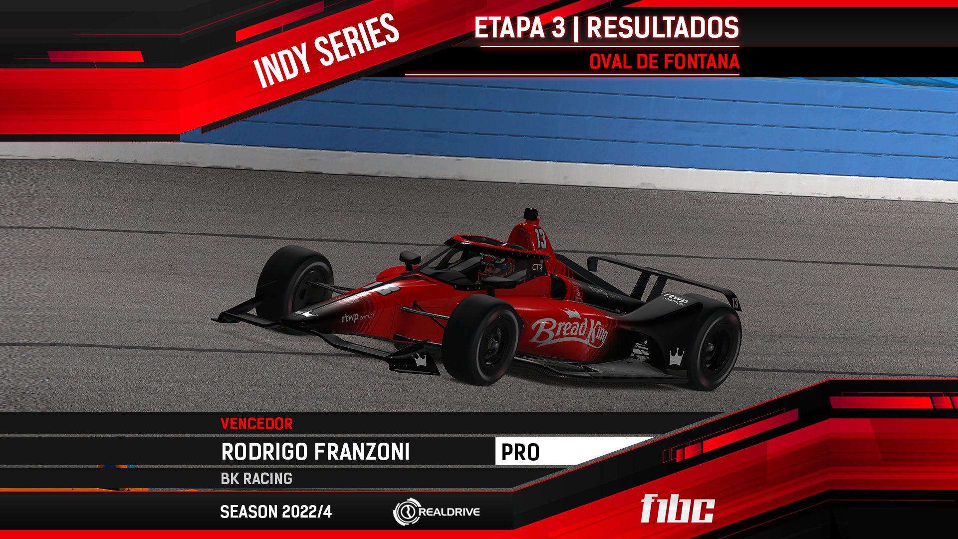 F1BC Indy Series: Corrida alucinante em Fontana tem vitória de Rodrigo ...