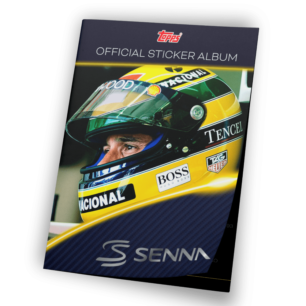Marca Senna e Topps lançam álbum de figurinhas e apresentam novos cards ...