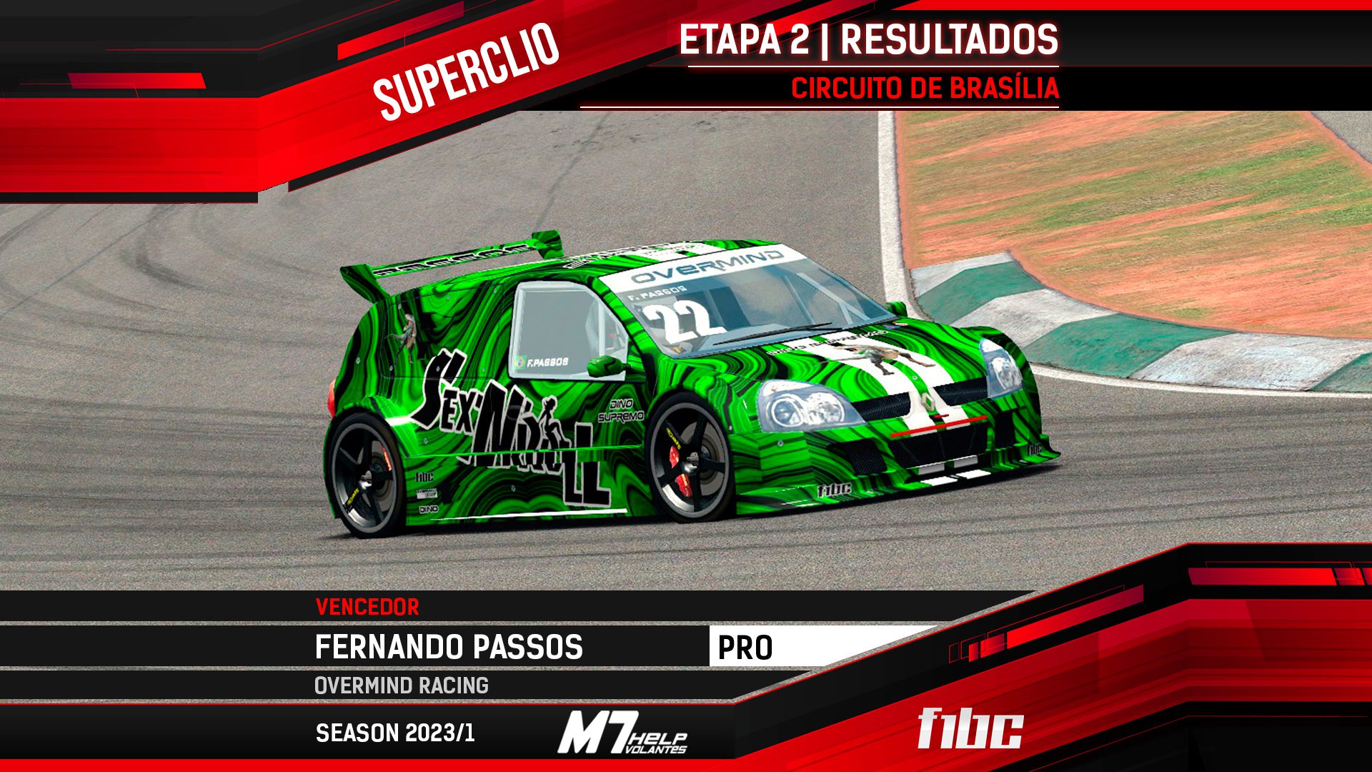 F1BC Superclio: Etapa de Brasília tem bela vitória de Fernando Passos