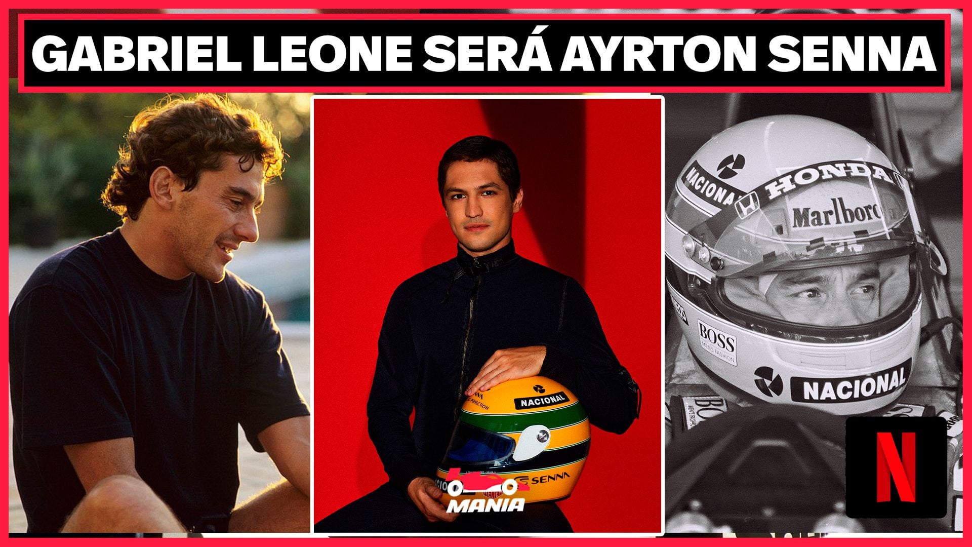 Vídeo: Gabriel Leone será Ayrton Senna em nova série da Netflix
