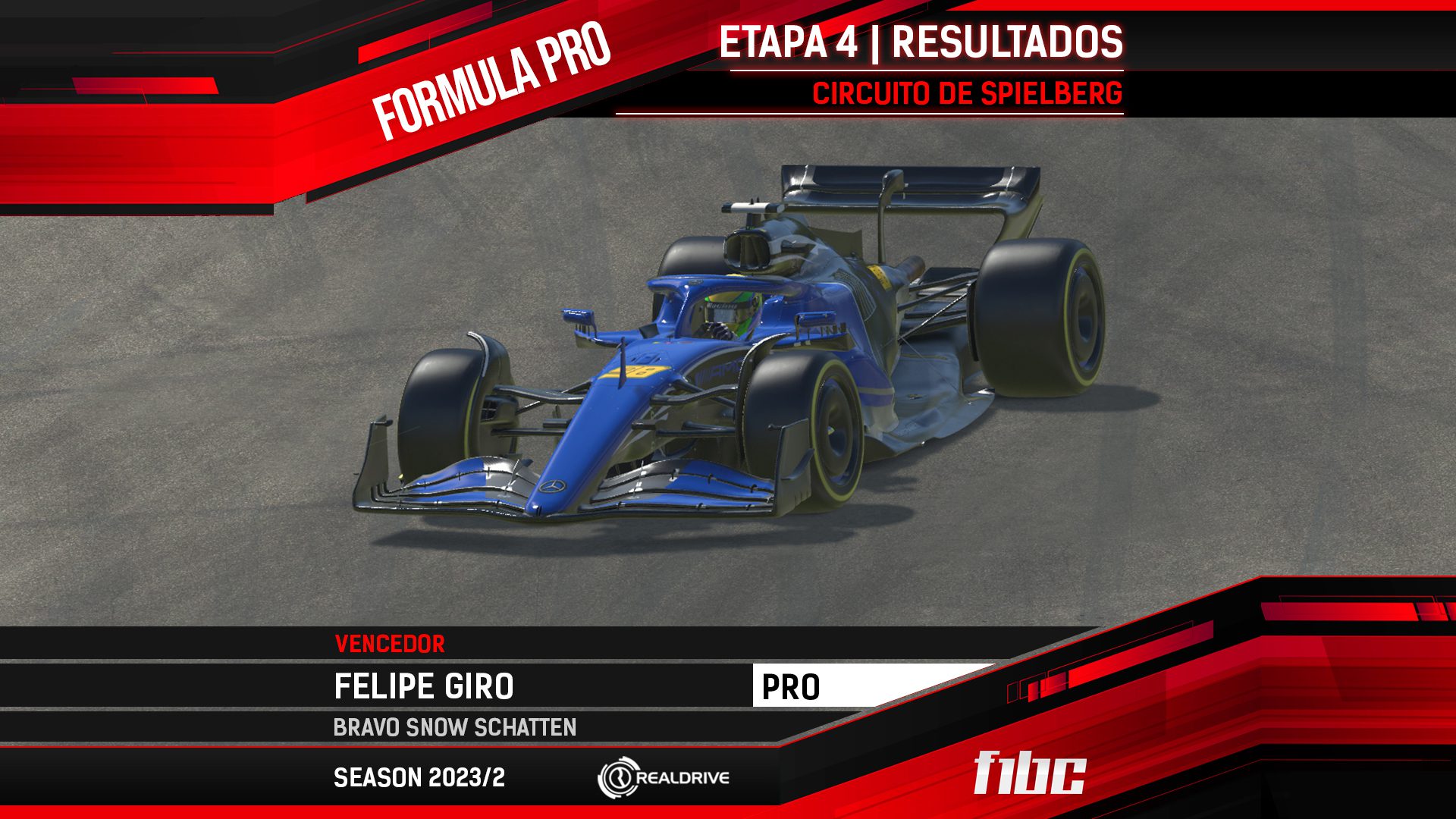 F1BC Formula Pro: Felipe Giro vence em Spielberg e fatura título antecipado