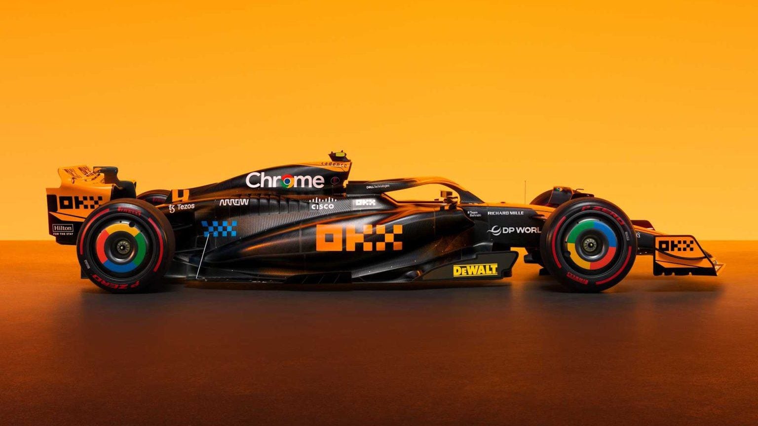 F1: McLaren revela nova pintura 'Stealth Mode' para GP de Singapura e Japão