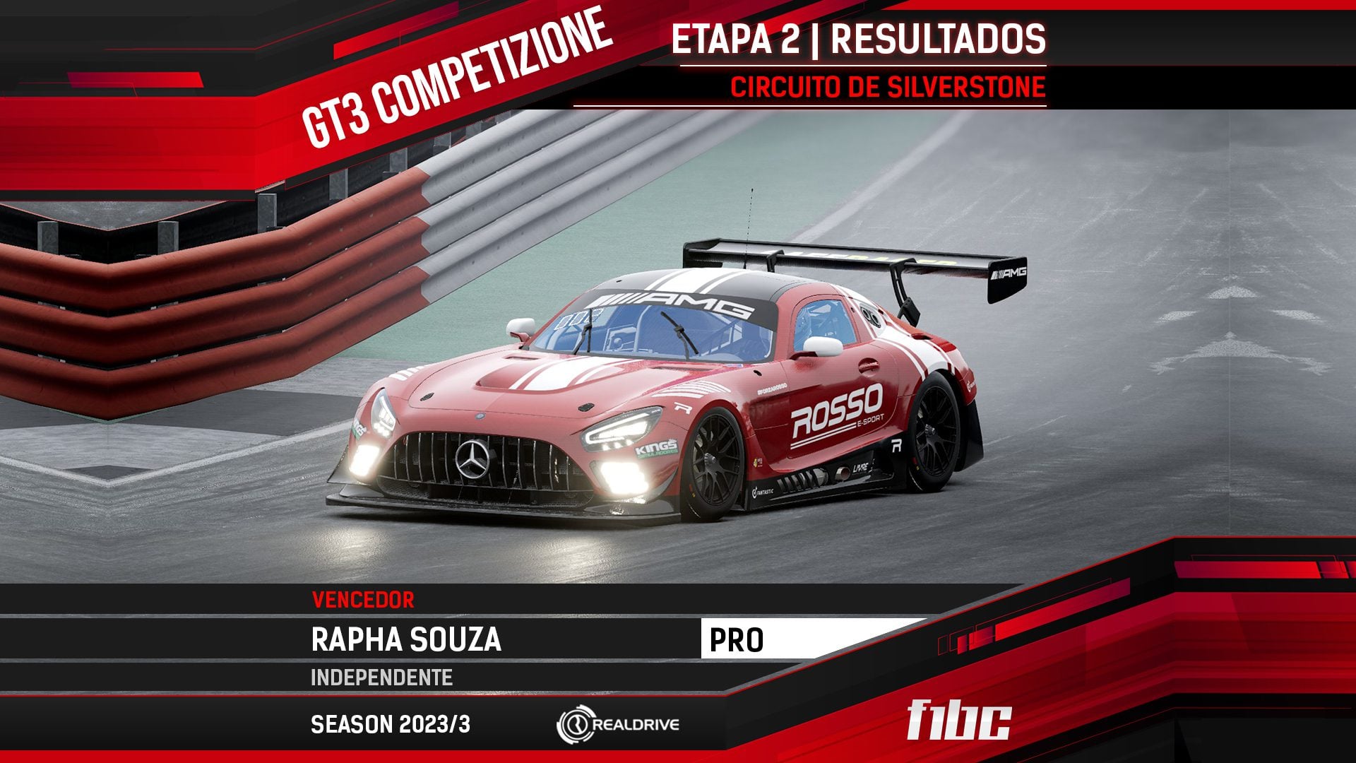F1BC GT3 Competizione: Rapha Souza vence corrida super movimentada em Silverstone