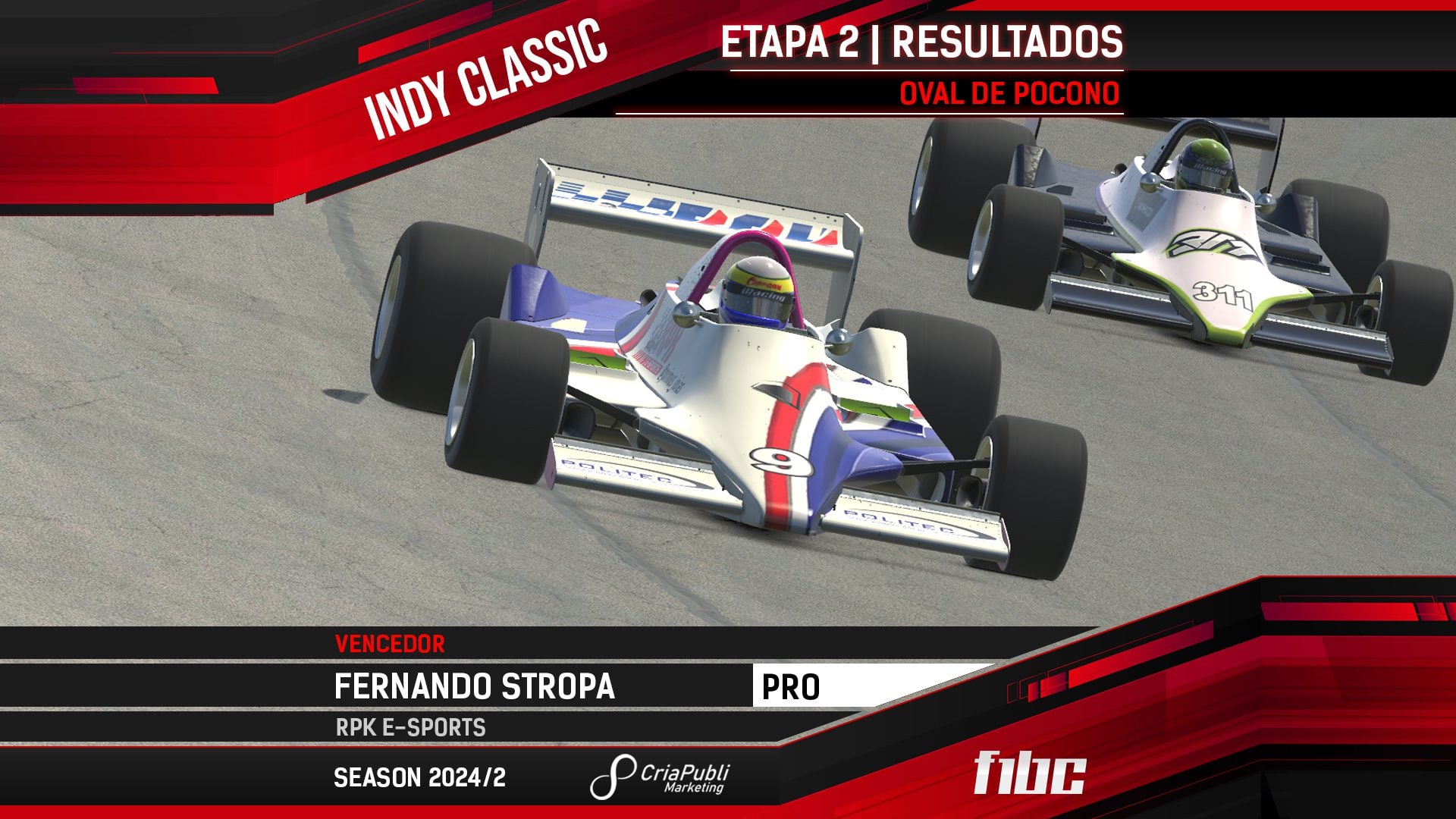CriaPubli Indy Classic: Fernando Stropa surpreende e vence em Pocono