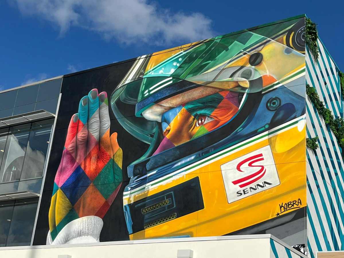 Mural inédito sobre Ayrton Senna criado pelo artista Eduardo Kobra é ...