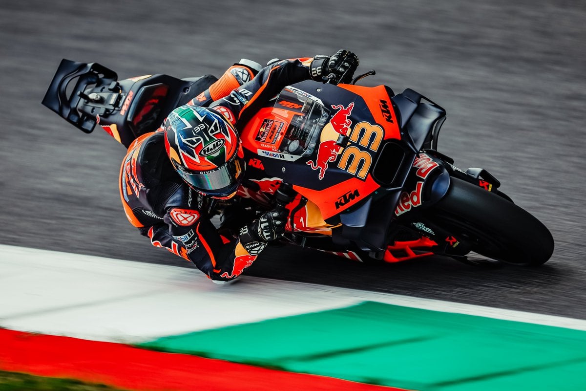 MotoGP: Binder lidera teste no molhado da MotoGP em Mugello